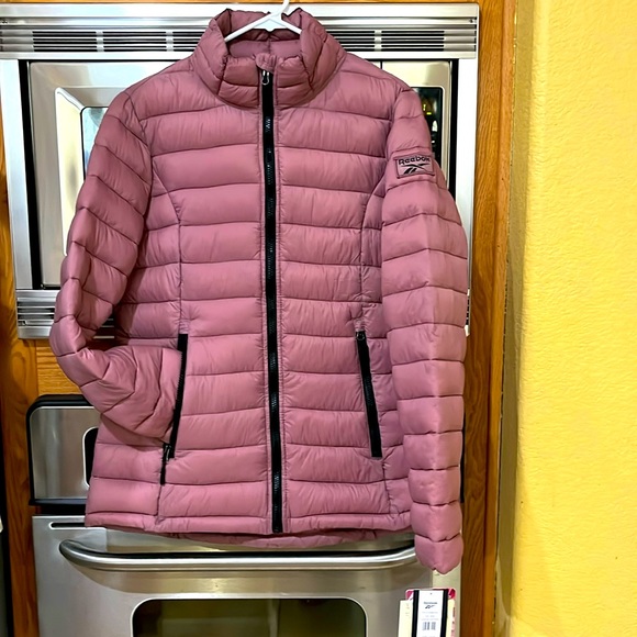 Reebok | Jackets & Coats | Reebok Womens Jacket Medium Dusty Rose ...
